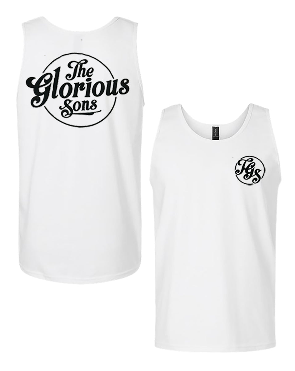 TGS LOGO WHITE TANK TOP – Glorious Sons